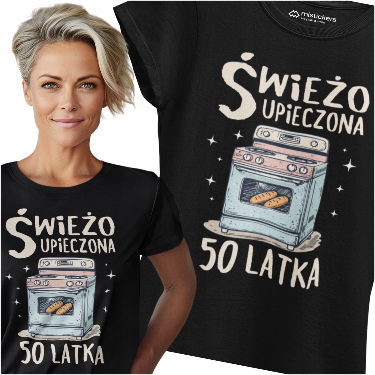 Prezent Na 50 Urodziny Dla Kobiety Koszulka - Mistickers | Moda Sklep EMPIK.COM