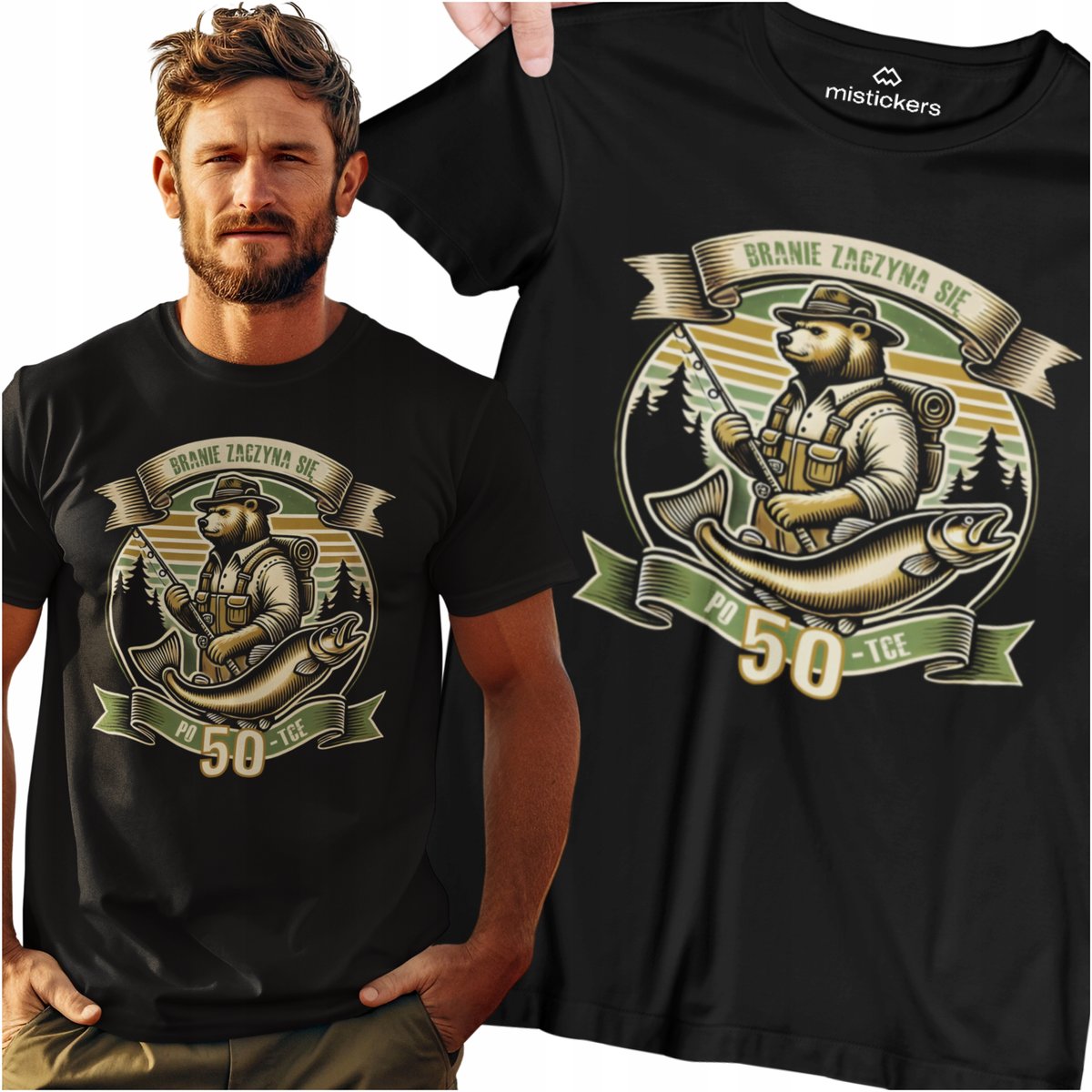Prezent Na 50 Urodziny Dla Mężczyzny Koszulka - Mistickers | Moda Sklep EMPIK.COM
