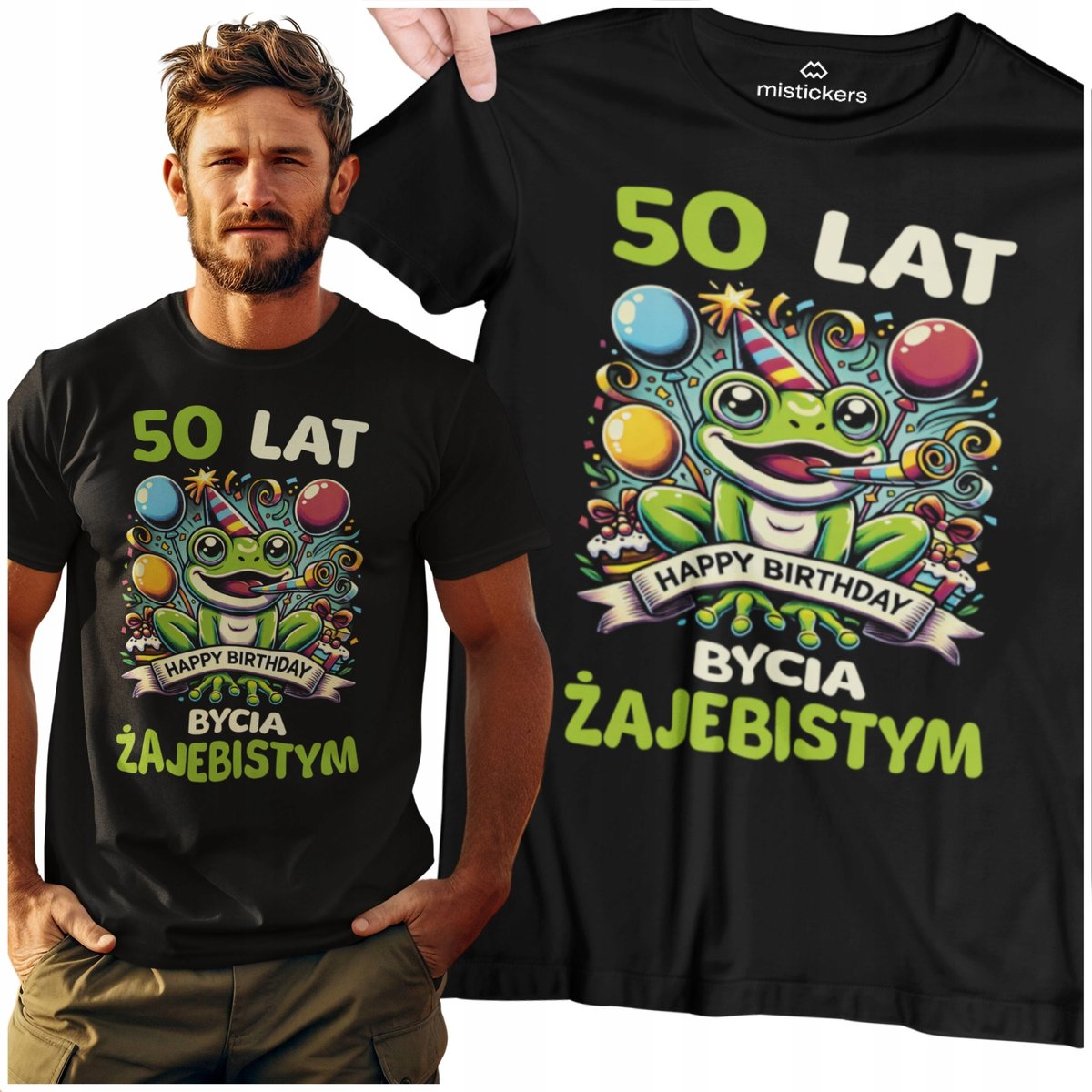 Prezent Na 50 Urodziny Dla Mężczyzny Koszulka - Mistickers | Moda Sklep EMPIK.COM