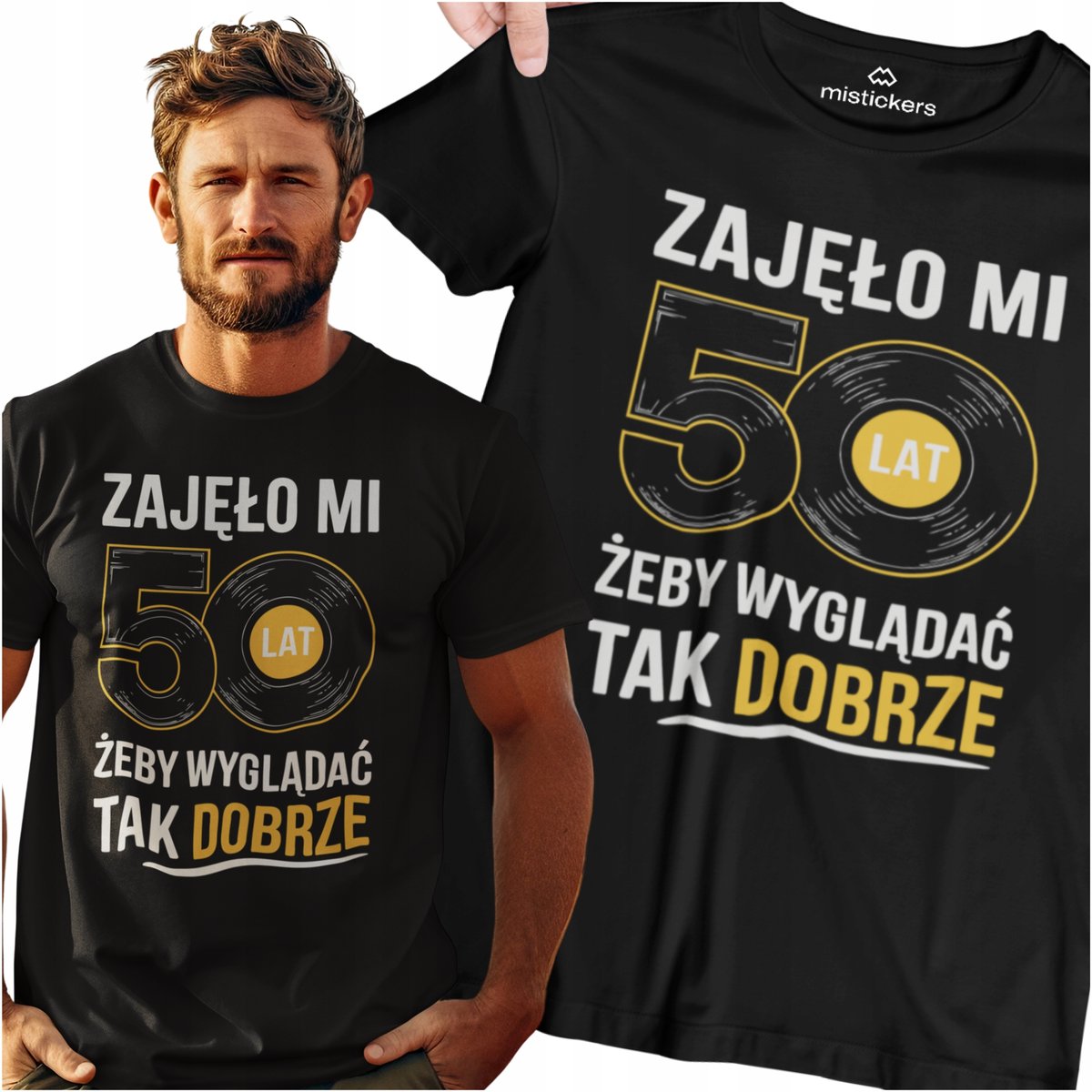Prezent Na 50 Urodziny Dla Mężczyzny Koszulka - Mistickers | Moda Sklep EMPIK.COM