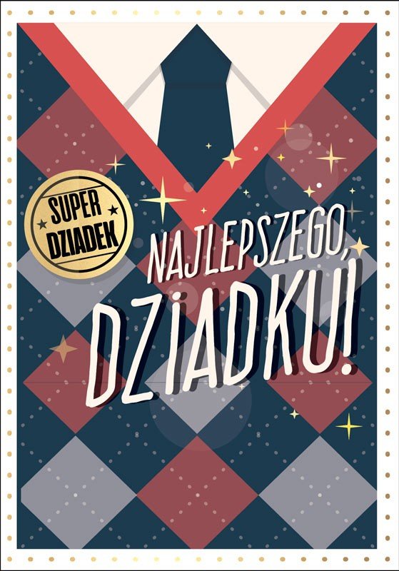 Prezent na Dzień Dziadka Kartka z super życzeniami PR536 - Kukartka | Sklep EMPIK.COM