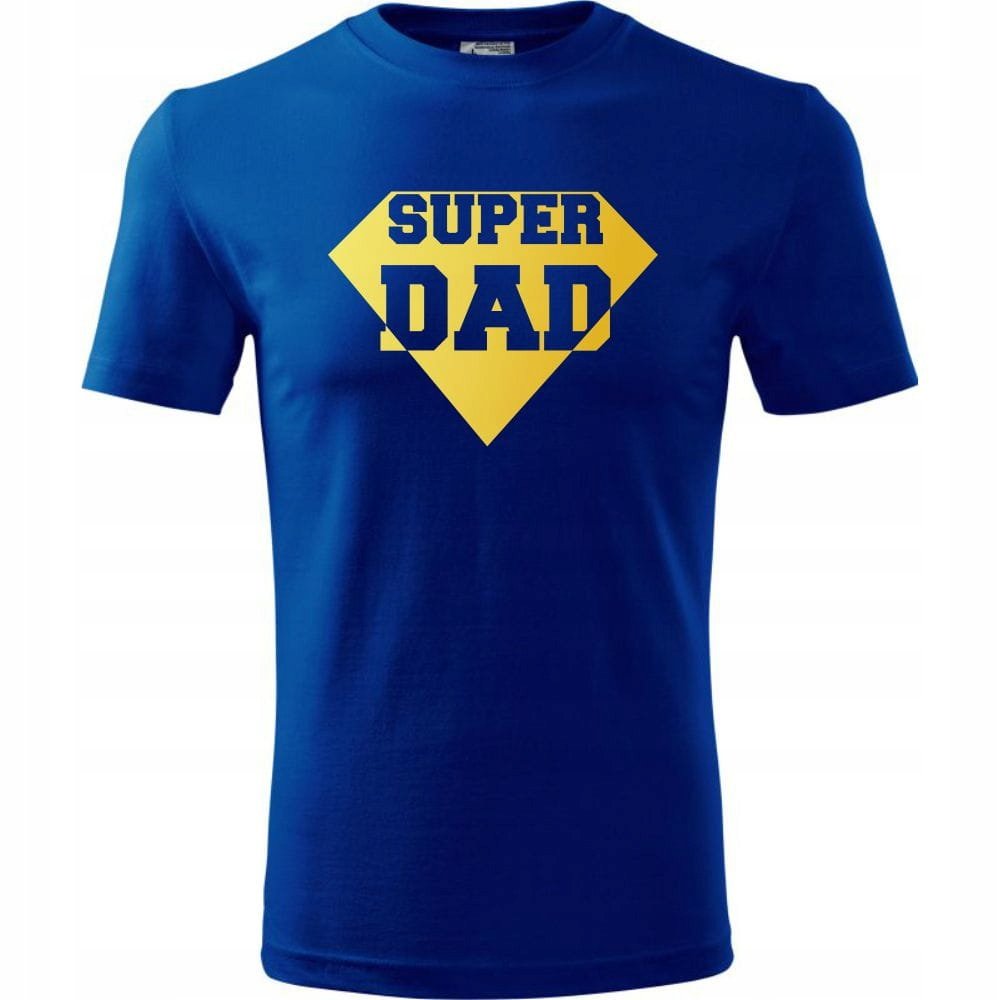 Prezent na Dzień Ojca dla Taty Koszulka Męska z Nadruk Super dad ...