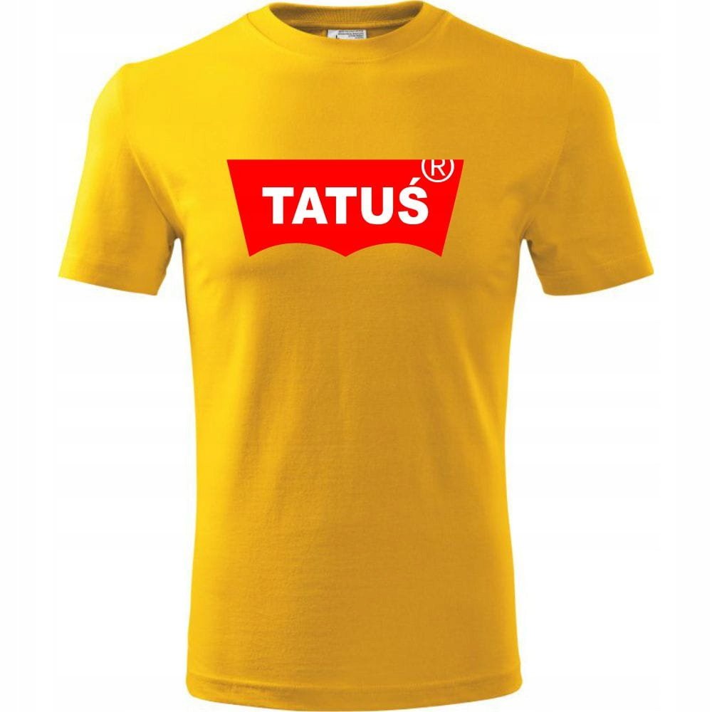 Prezent na Dzień Ojca dla Taty Koszulka Męska z Nadrukiem Tatuś ...