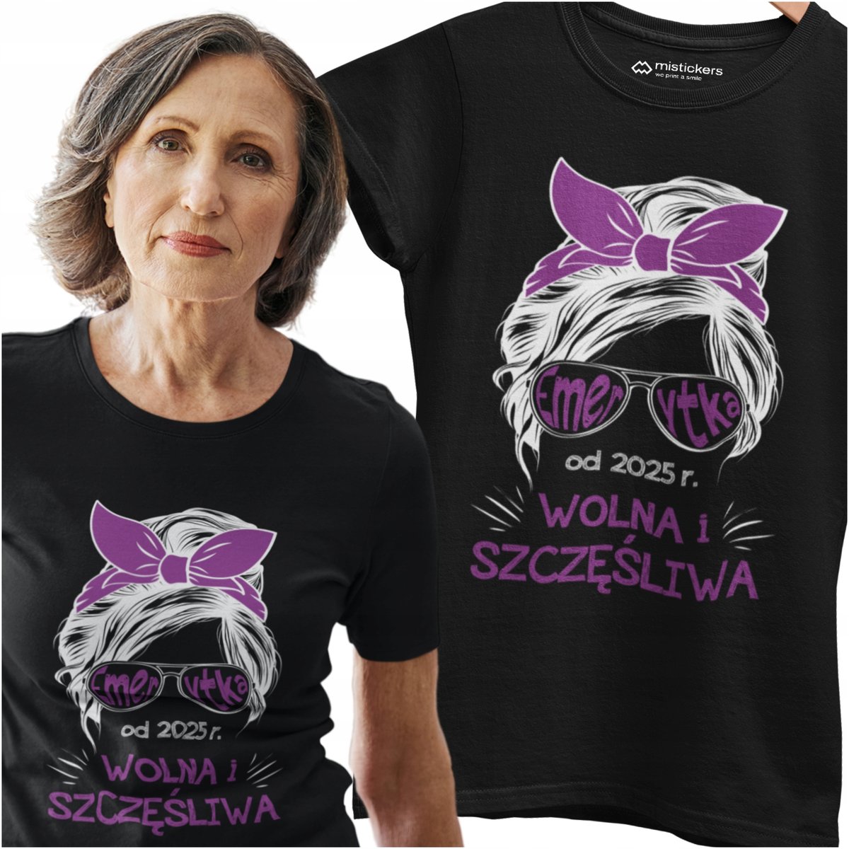 Prezent Na Emeryturę Dla Emerytki Kobiety Koszulka - Mistickers | Moda Sklep EMPIK.COM