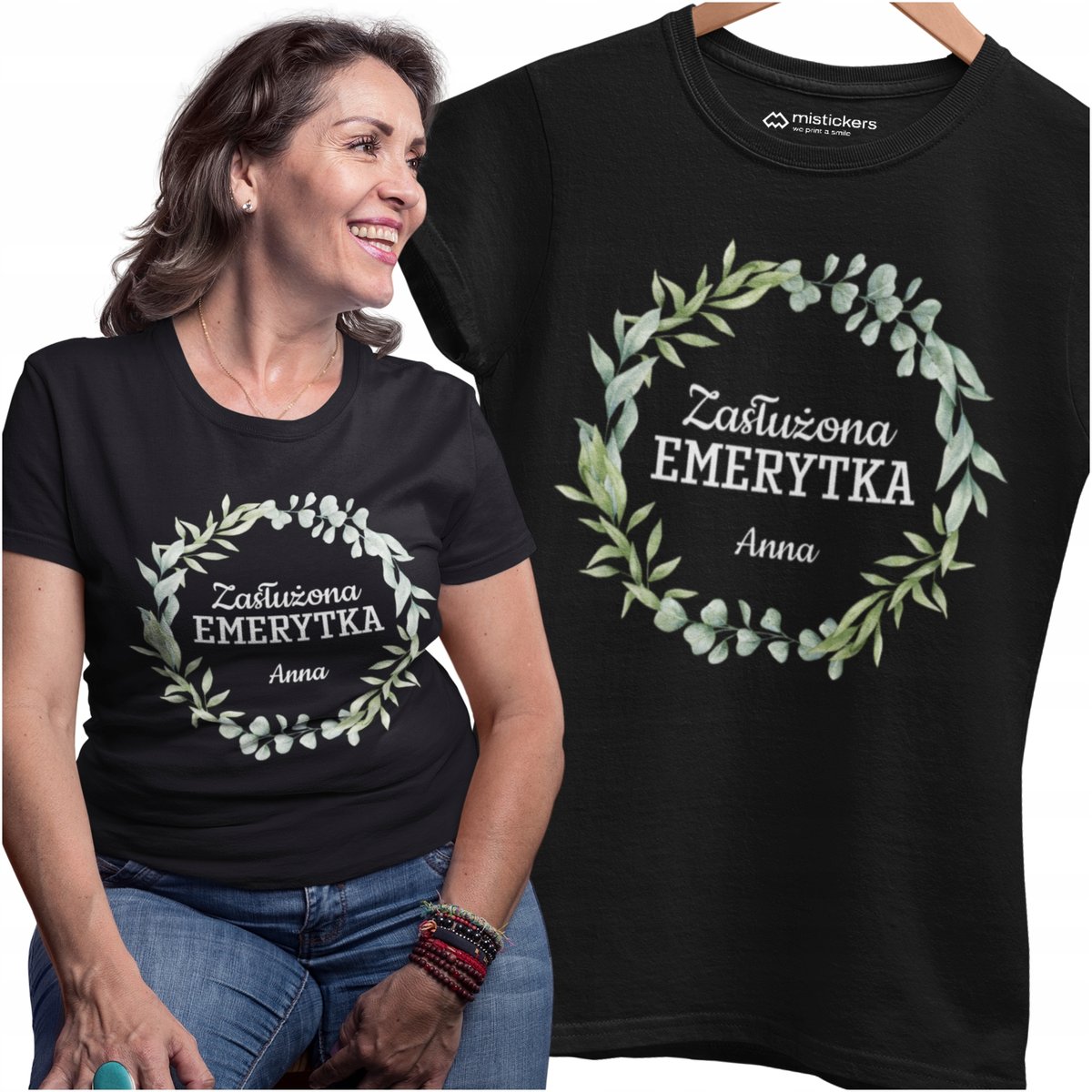 Prezent Na Emeryturę Dla Emerytki Kobiety Koszulka - Mistickers | Moda Sklep EMPIK.COM