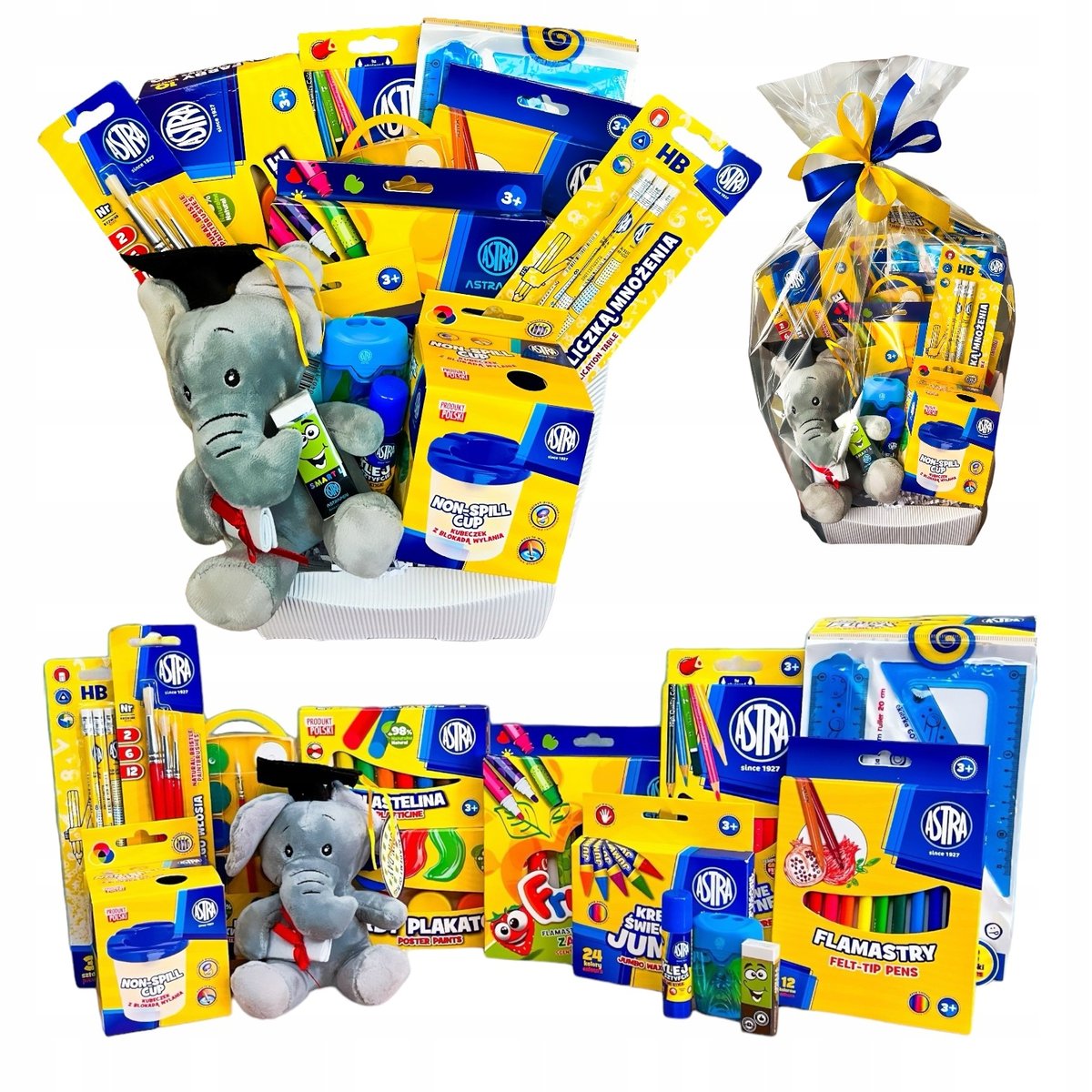 Prezent na Rozpoczęcie Roku Szkolnego Astra kredki farby Wyprawka ...
