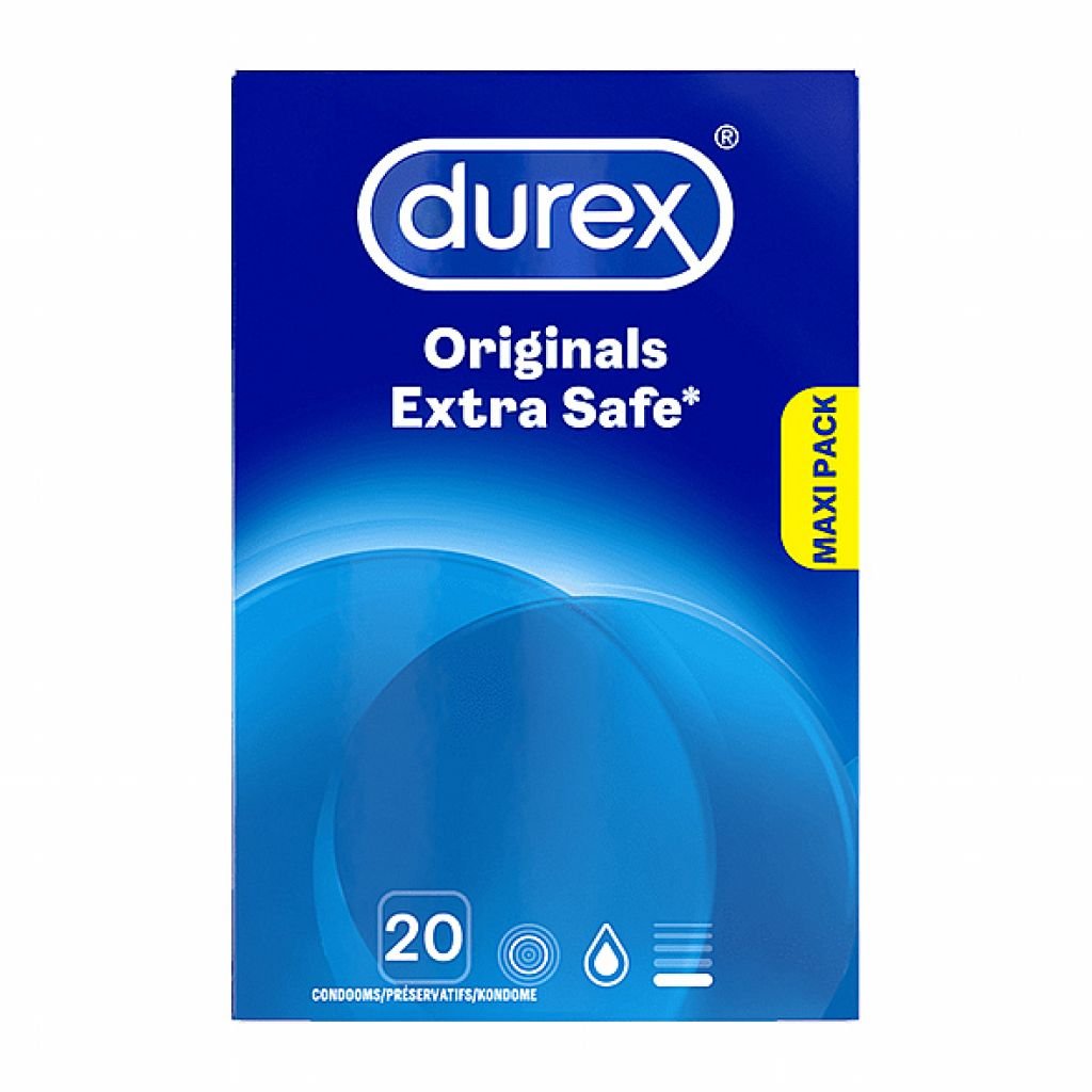 Prezerwatywy - Durex Originals Extra Safe Condoms 20 Szt | Sklep EMPIK.COM