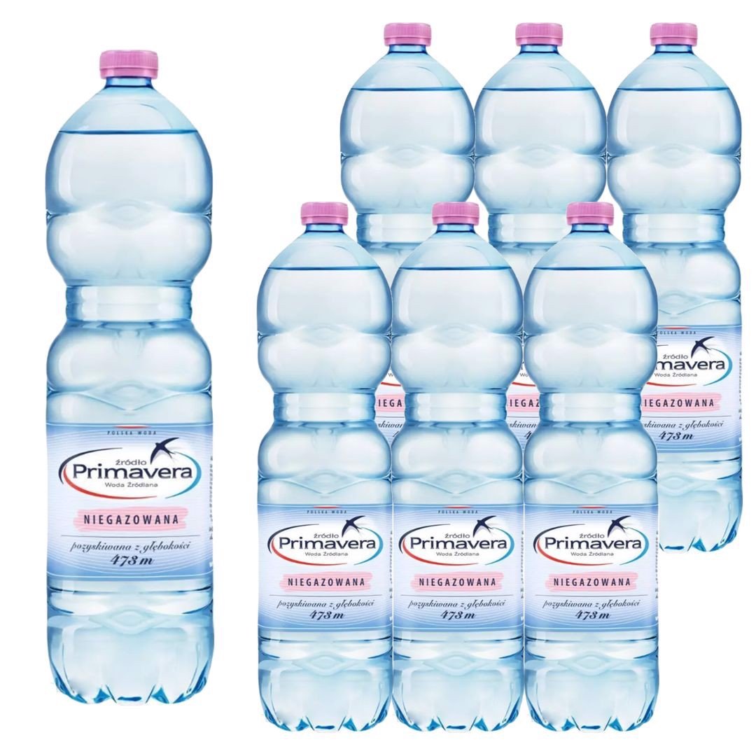 Primavera Woda źródlana niegazowana 1,5 l x 6 sztuk - PRIMAVERA | Sklep ...