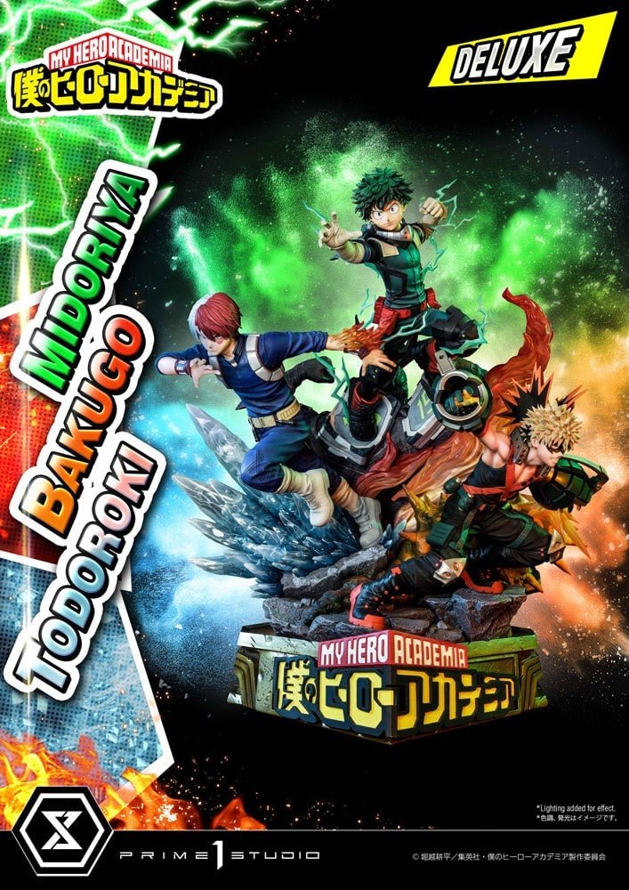 Prime 1 Studio MY HERO ACADEMIA - Midoriya, Bakugo & Todoroki - Statua ...