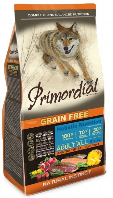 Primordial Dog Grain Free Adult Trout & Duck 12kg - Inny producent ...