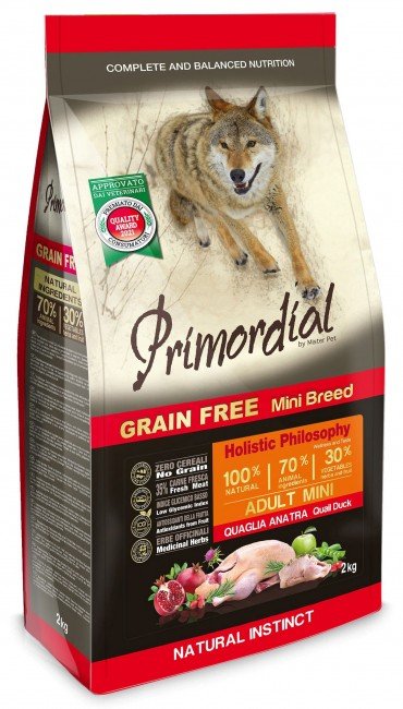 Primordial Dog Grain Free Mini Adult Quail & Duck 2kg - Inny producent ...