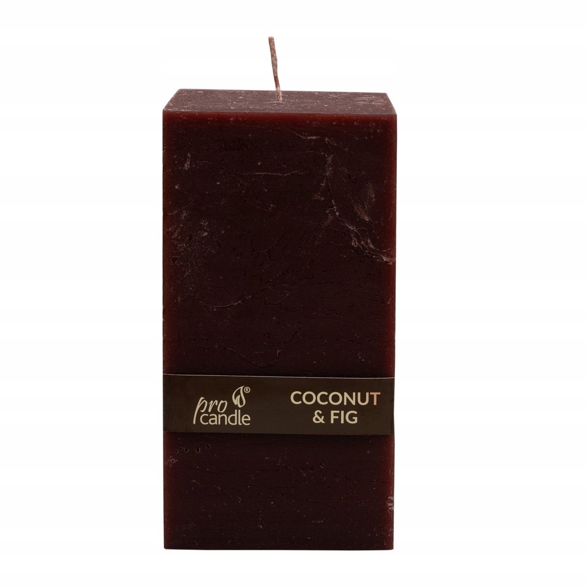 PRO CANDLE ŚWIECA ZAPACHOWA COCONUT&FIG BURGUNDOWA PROSTOPADŁOŚCIAN ...