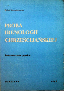 Próba irenologii chrześcijańskiej - | Książka w Empik