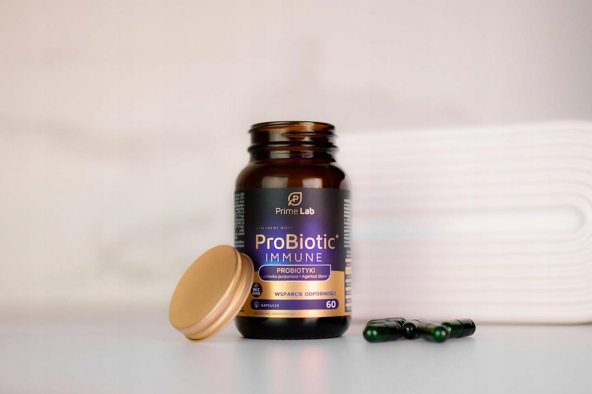 PROBIOTIC IMMUNE 60 kapsułek PrimeLab DW: 2025/11/30 | Sklep EMPIK.COM