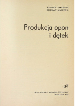 Produkcja opon i dętek - | Książka w Empik
