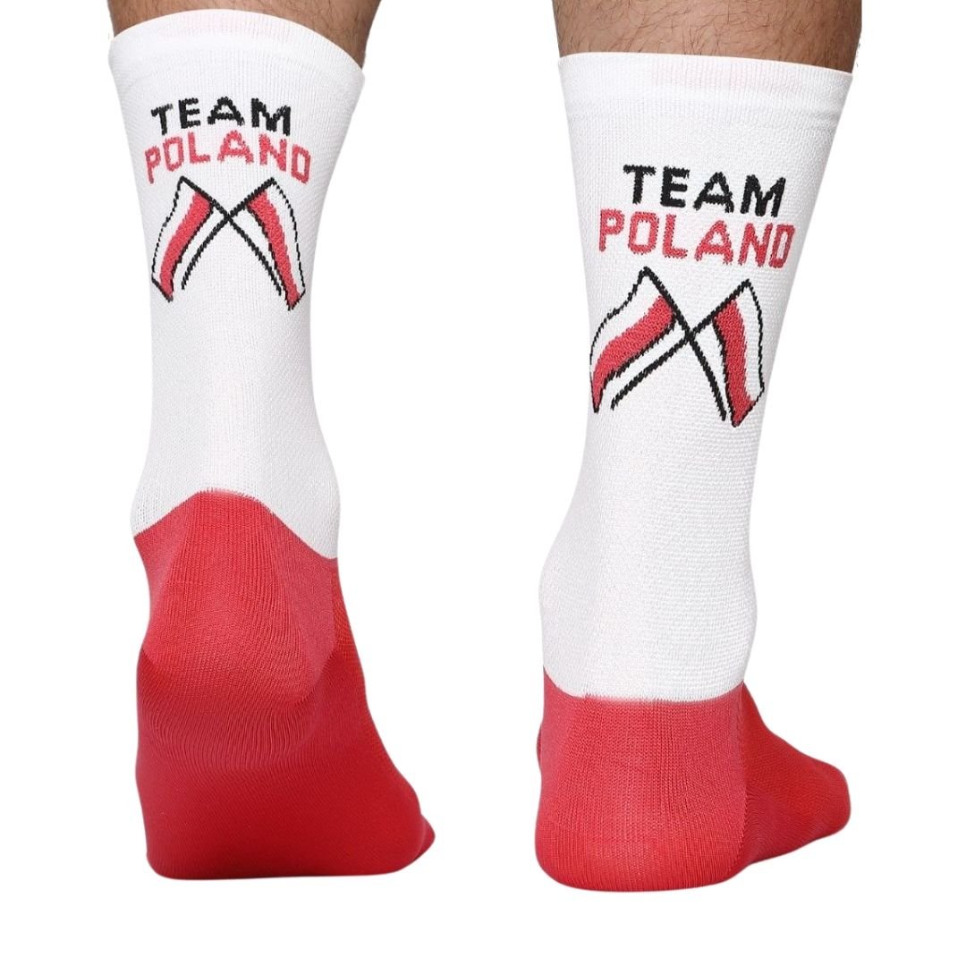 Profesjonalne skarpety kolarskie, rowerowe Todo Cycling Pro model Team Poland, termoaktywne, 39 ...