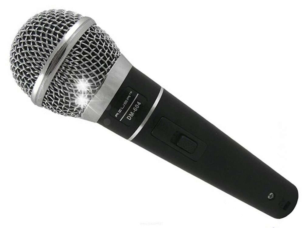 Profesjonalny mikrofon dynamiczny Azusa DM-604 XLR - Jack 6,3 mm kabel ...