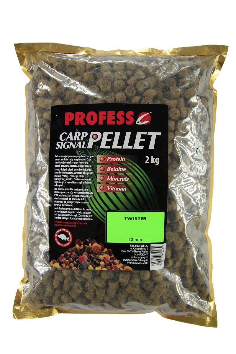 Profess Pellet Twister – WANILIA 18 mm 2000 g |5906190886682 - PROFESS | Sport Sklep EMPIK.COM