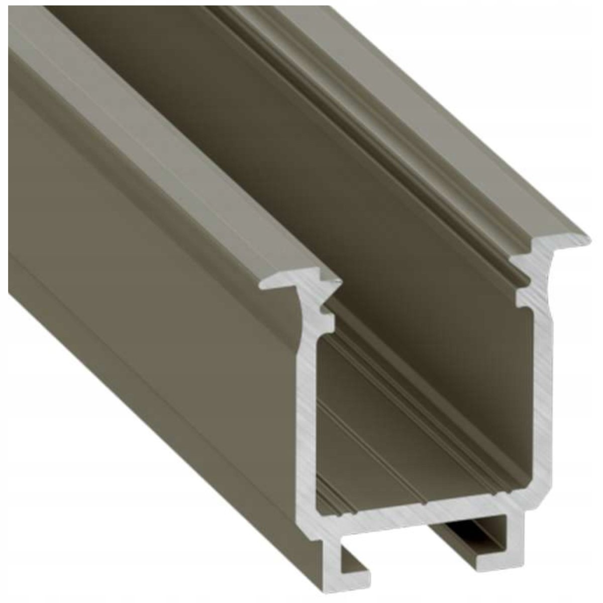Profil LED Inox Wpuszczany 2m 200cm Architektoniczny Typ W Lumines ...