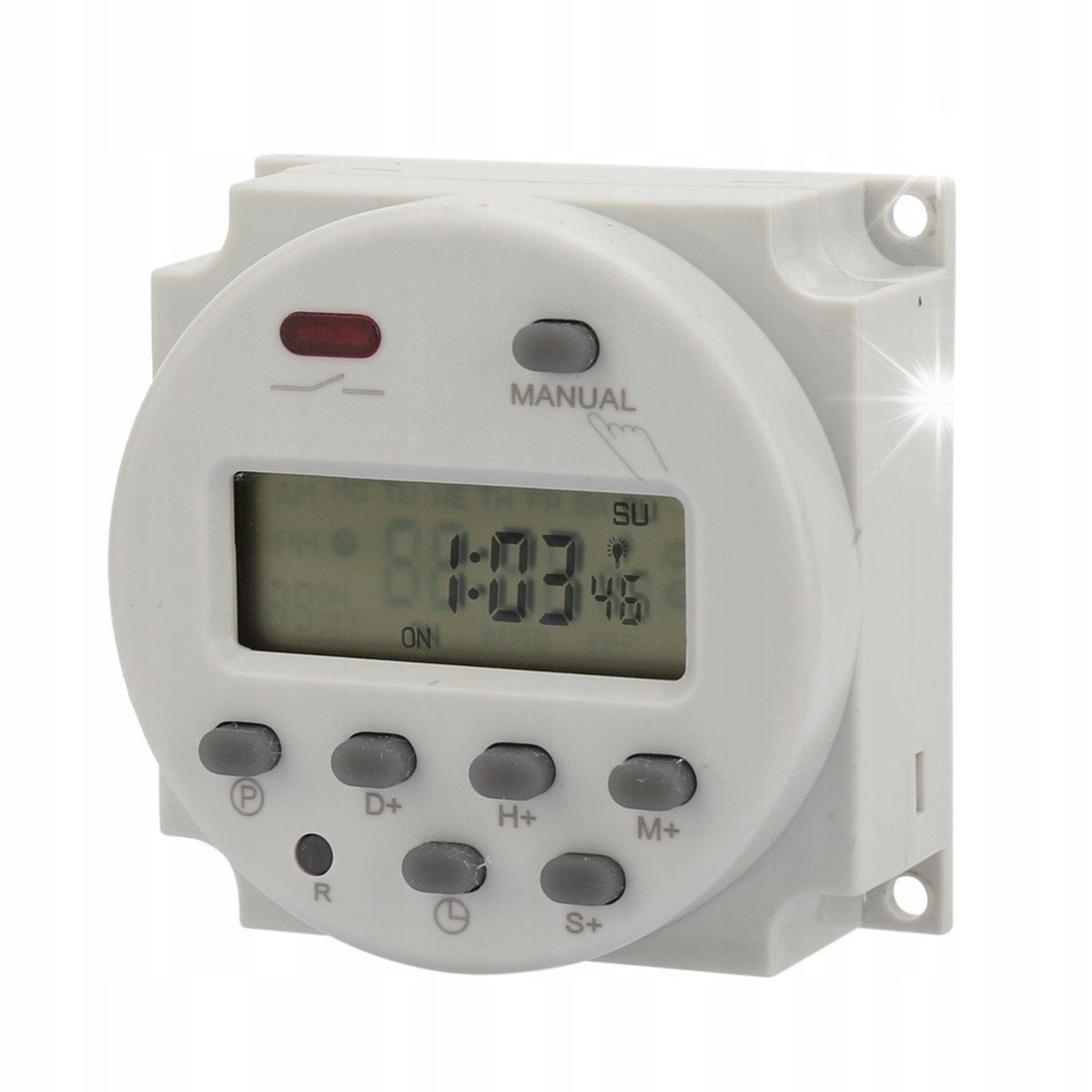 PROGRAMATOR CZASOWY WŁĄCZNIK WYŁĄCZNIK LCD Cyfrowy 12V 1s do 168h ...
