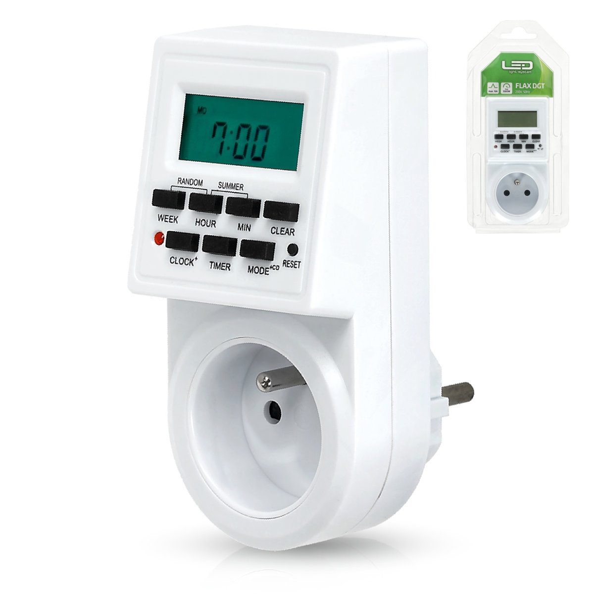 Programator Elektroniczny Czasowy do Gniazdka TIMER Wyświetlacz ...