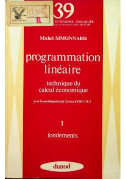 Programmation lineaire - DUNOD | Książka w Empik