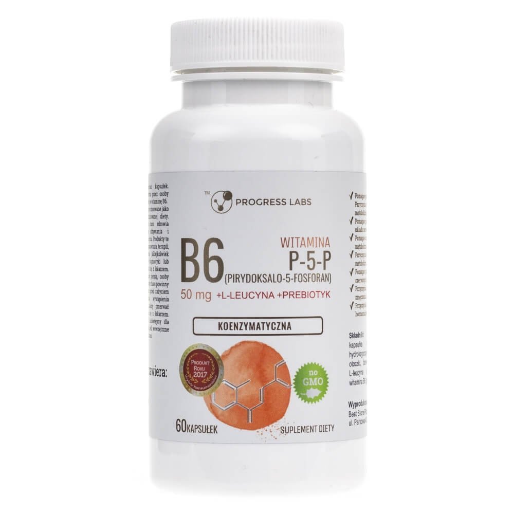 Progress Labs, Witamina B6 P-5-P 50 mg, Suplement diety, 60 kaps ...