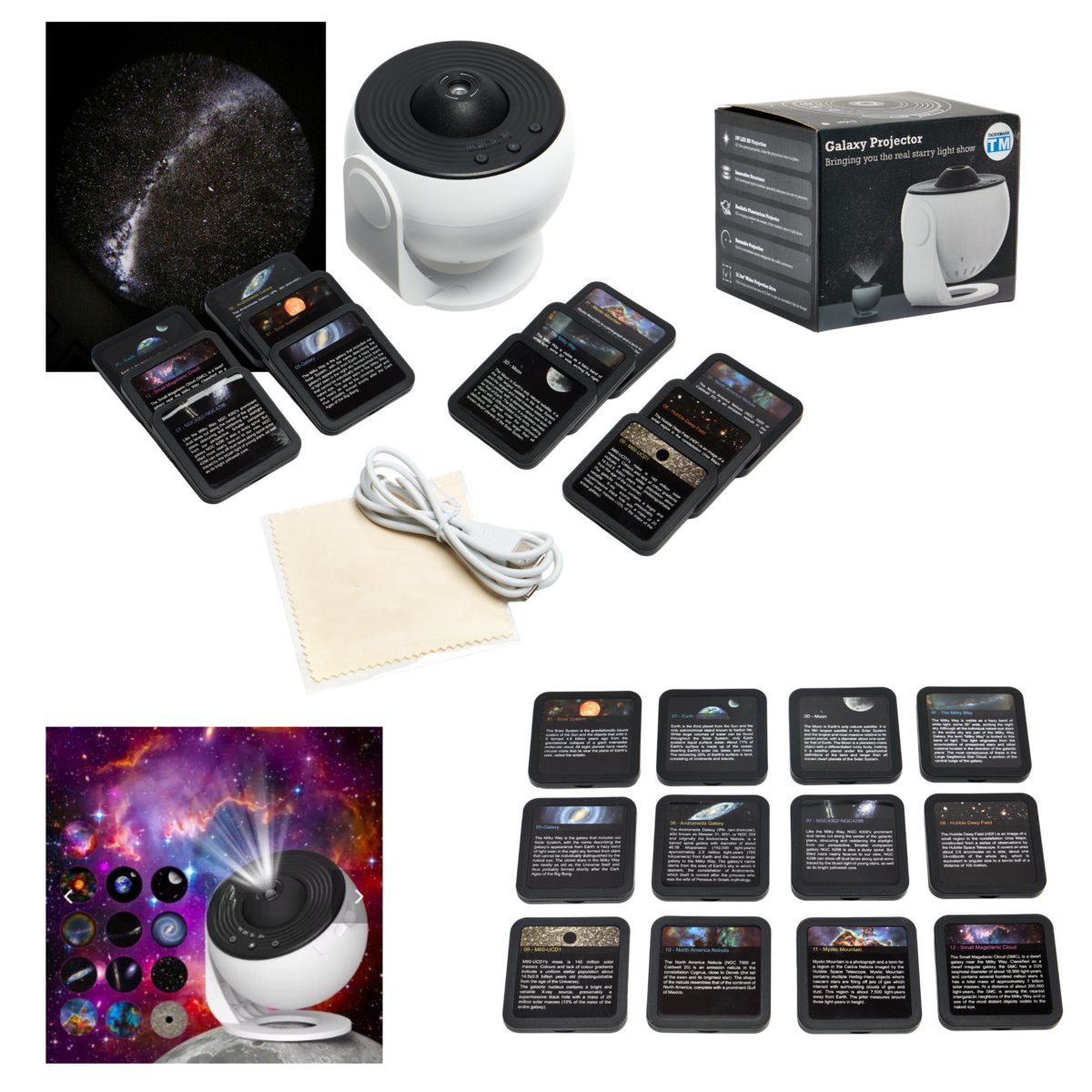 Projektor Gwiazd HD Planetarium rzutnik nieba ruchomy obraz - Tadekmark ...