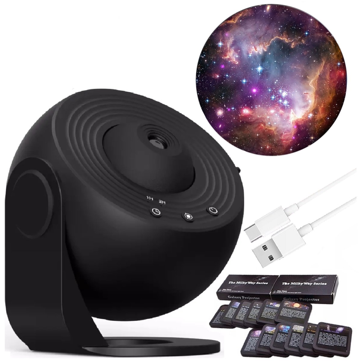 Projektor Gwiazd Rzutnik Nieba Galaxy Czarny - Expan | Sklep EMPIK.COM
