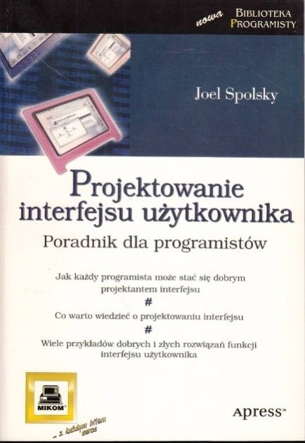 Projektowanie interfejsu użytkownika - Spolsky Joel | Książka w Empik