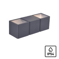 Prostokątna Lampa Elewacyjna Marcel Led 8W Grafitowa - Zuma Line ...