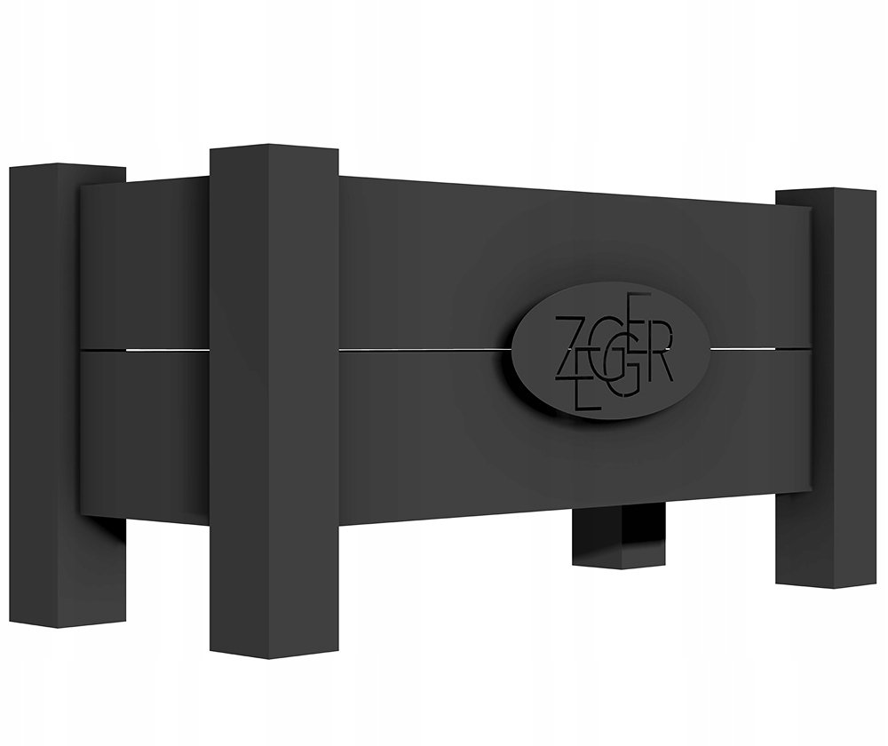 Prostokątna,Stalowa Donica Z Logo Ogrodowa Premium Z Kolekcji Zegger ...