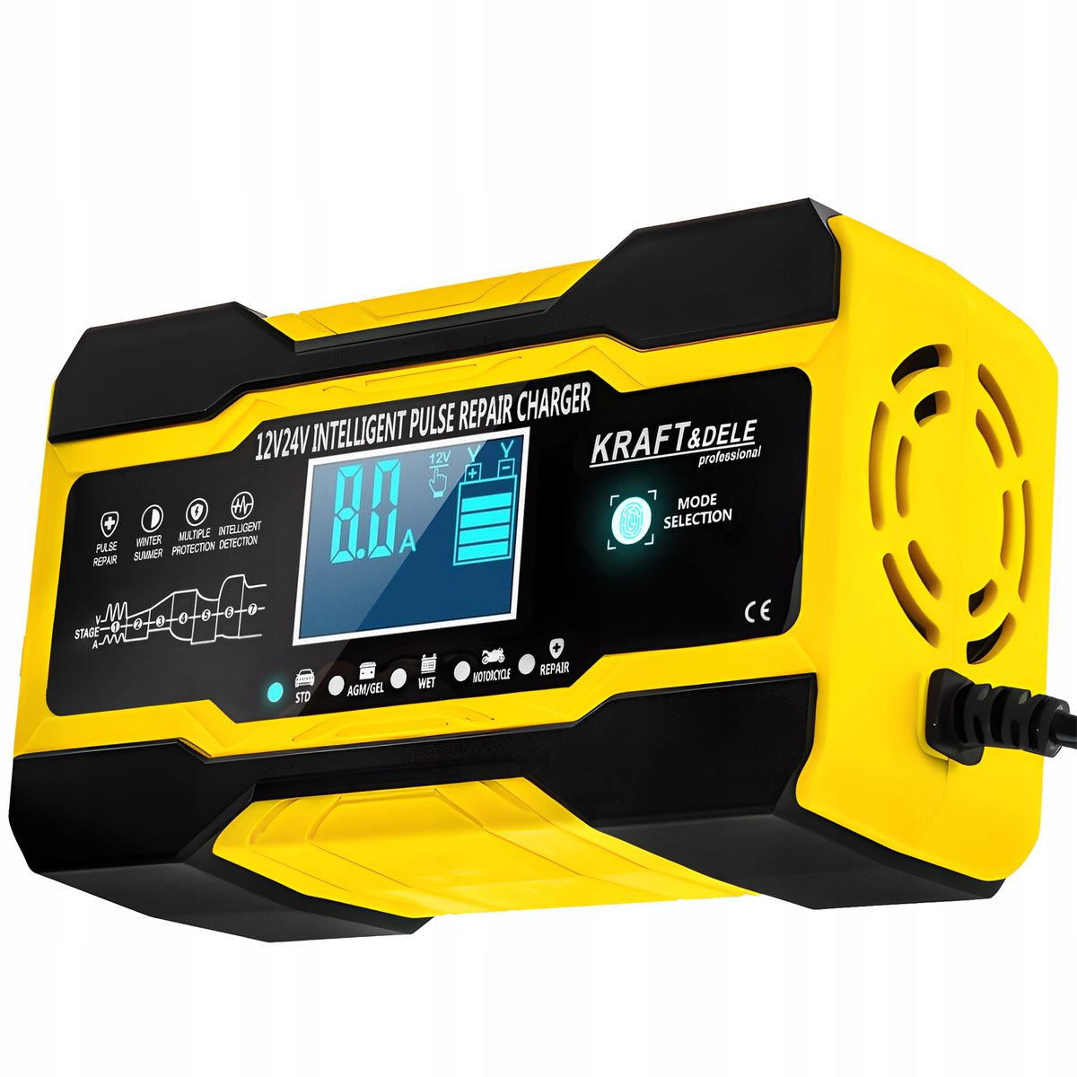 PROSTOWNIK DO AKUMULATORA FUNKCJA NAPRAWY 12V 24V - KRAFT&DELE ...