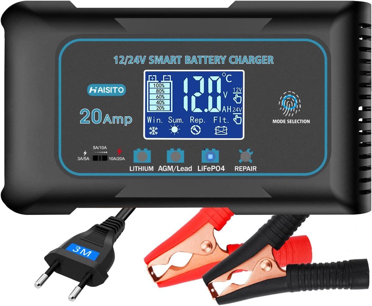 Prostownik Inteligentna Ładowarka Do Akumulatorów Samochodowych 12V/24V ...