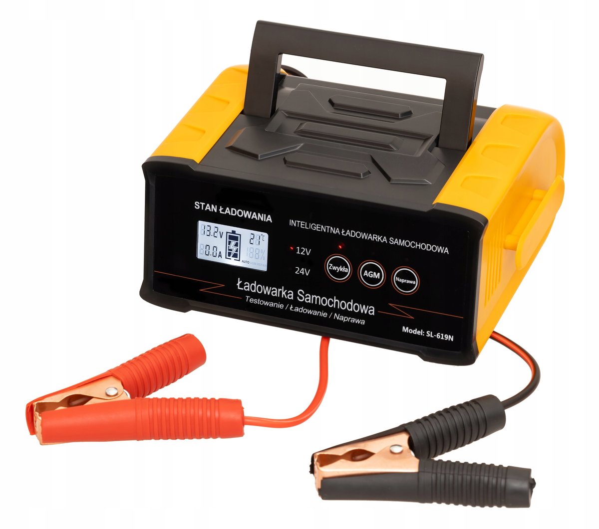 Prostownik Samochodowy do Akumulatorów 24V 12V 25A AGM START-STOP - Inna marka | Motoryzacja EMPIK
