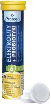 Protego Elektrolity + Probiotyki 20 Tabletek Musujących | Sklep EMPIK.COM