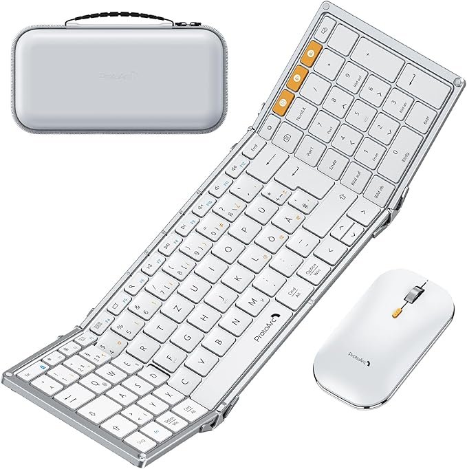 ProtoArc XKM01 – składana klawiatura Bluetooth z myszką, QWERTZ - Inna ...