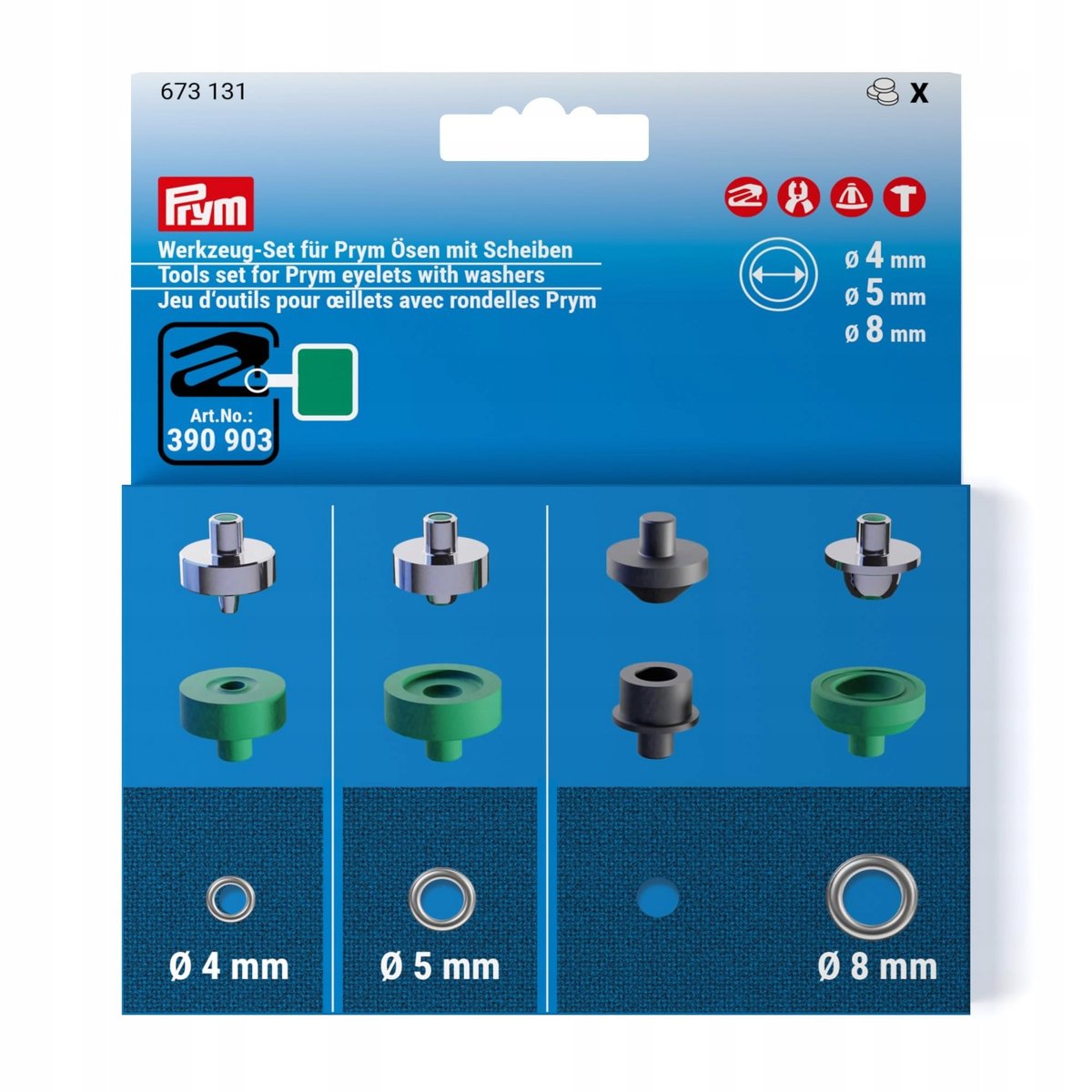 Prym 673131 zestaw narzędzi do oczek z podkładkami Prym - Prym | Sklep ...