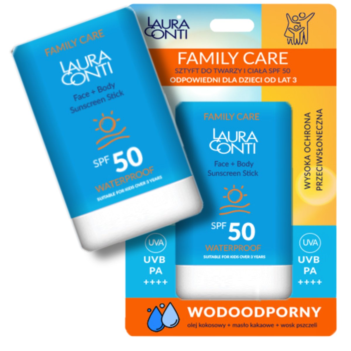 Przeciwsłoneczny krem do twarzy i ciała z SPF 50 wodoodporny Laura ...