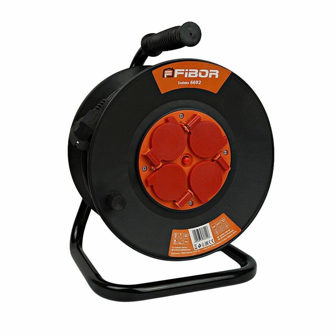 Przedłużacz Budowlany Bębnowy 25 M Marki Fibor - Fibor | Sklep EMPIK.COM
