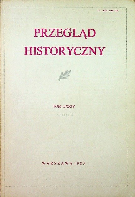 Przegląd historyczny tom LXXIV Zeszyt 4 - W opisie | Książka w Empik
