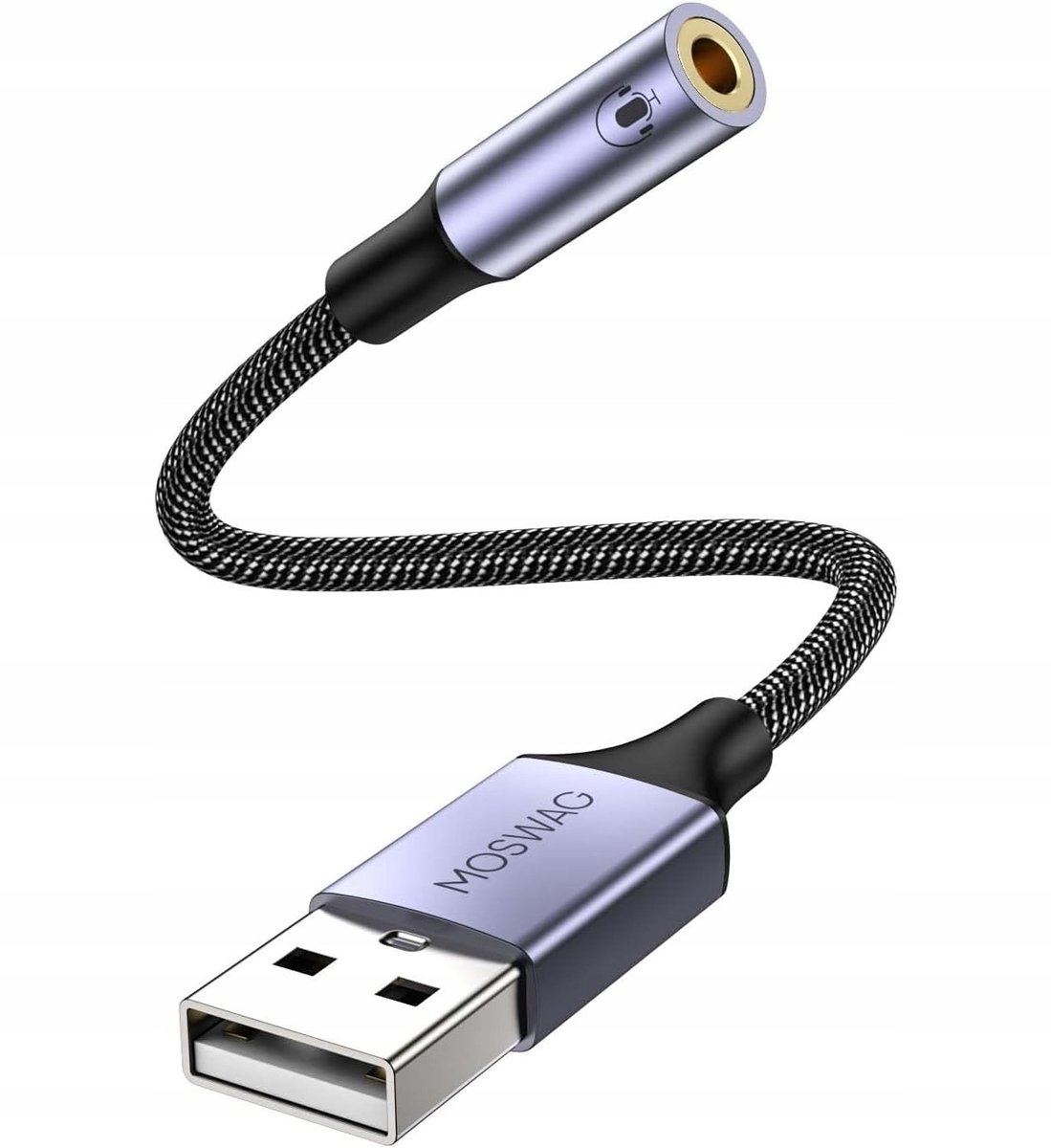 Przejściówka Adapter Audio USB na AUX Jack 3,5 mm 20cm - Inna marka ...