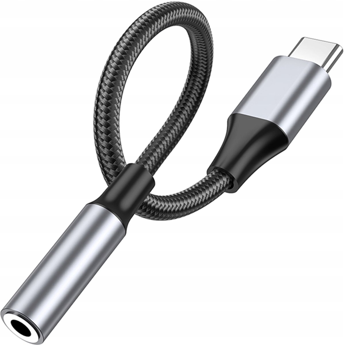 PRZEJŚCIÓWKA ADAPTER USB C MINI JACK 3,5mm AUX DAC OPLOT NYLON ...