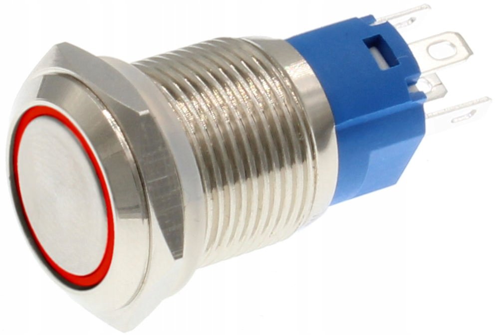 Przełącznik 3V 5V 6V Czerwony Podświetlany Przycisk RESET MONOSTABILNY 16mm - Inna marka | Sklep ...