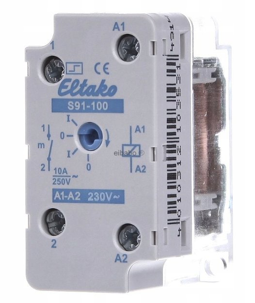 Przełącznik impulsowy do EB/AP1S 10A -zabezpieczający 230 V AC S91-100 ...