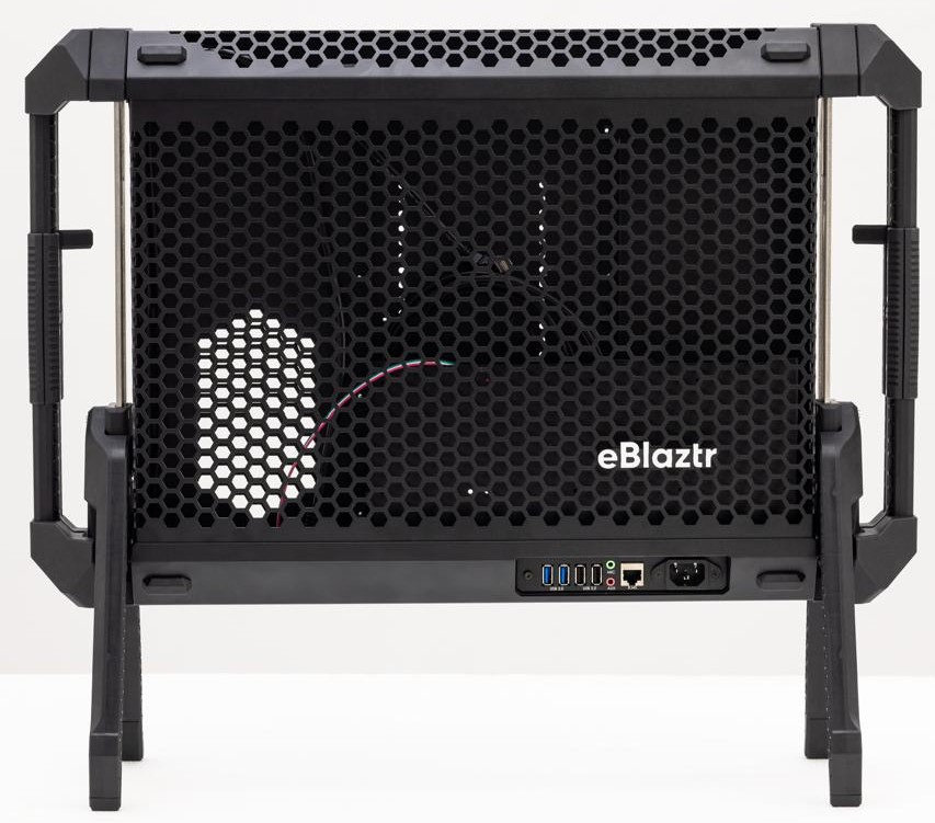 Przenośna obudowa do komputera eBlaztr Black Aluminiowa z mocowanie na monitor VESA 100x100 ...