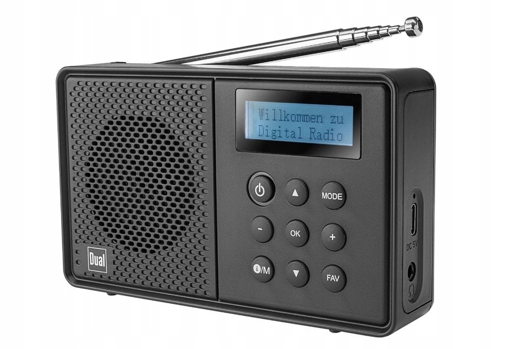 Przenośne Radio cyfrowe DAB+ FM Akumulator RDS BT - Dual | Sklep EMPIK.COM