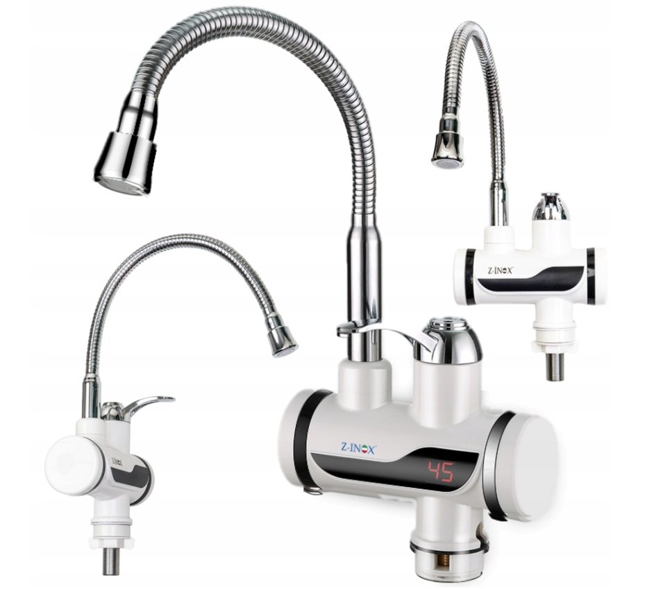 PRZEPŁYWOWY PODGRZEWACZ WODY ZINOX LCD - 3000W - Zilan | Sklep EMPIK.COM