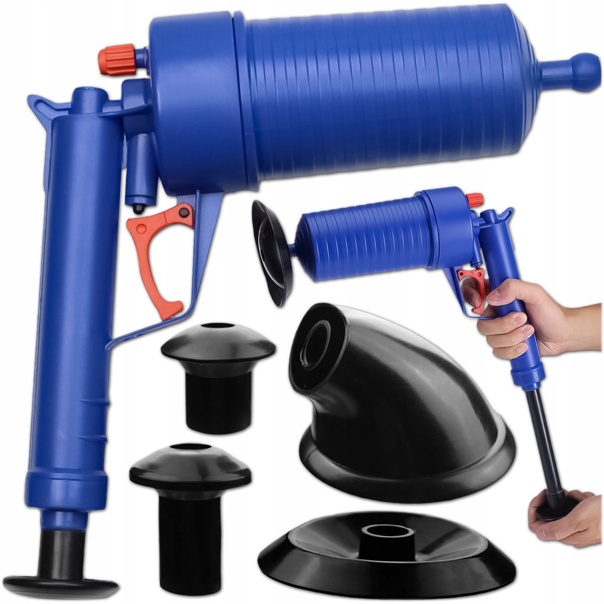 Przepychacz Udrażniacz Do Rur Do Wc Zlewu Toalet Pistolet Hydrauliczny ...