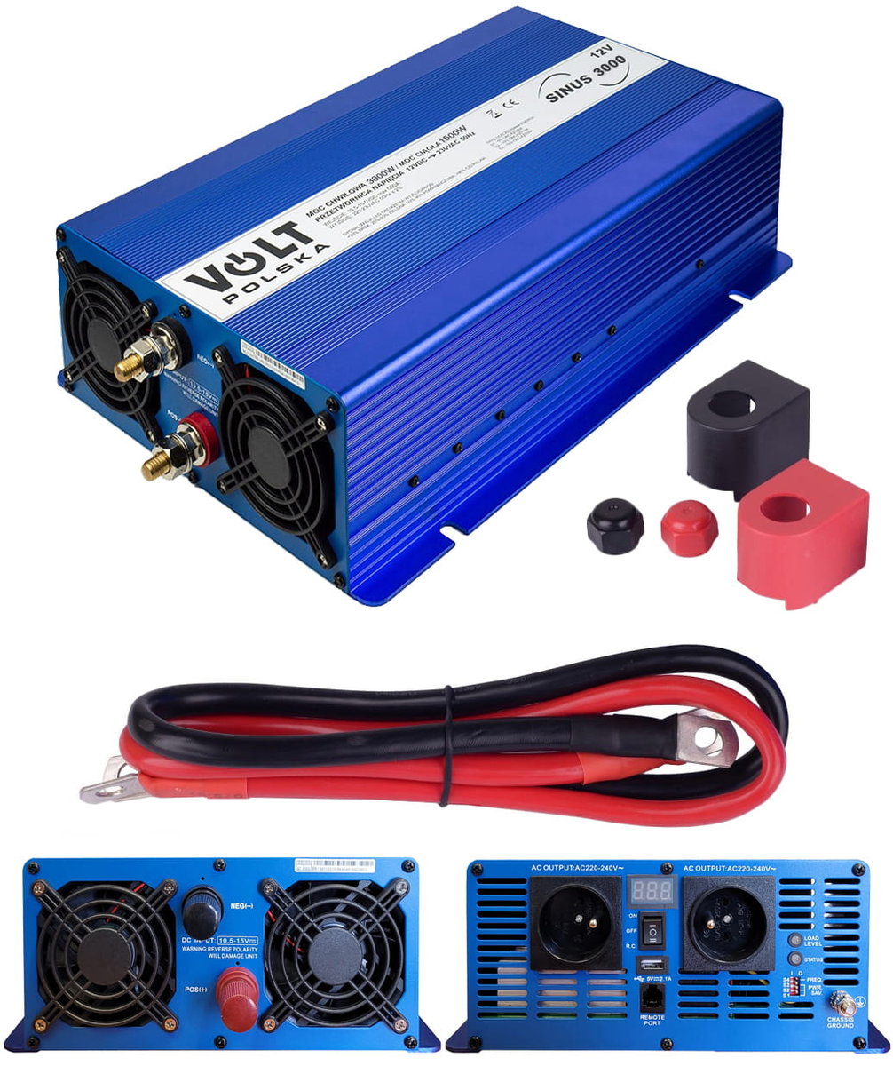 Przetwornica napięcia Volt SINUS ECO 3000 12V 3000/1500W 12/230V - Volt Polska | Motoryzacja EMPIK